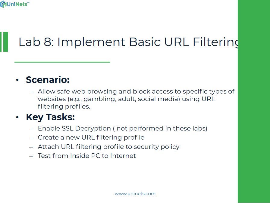 Implement Basic URL Filtering